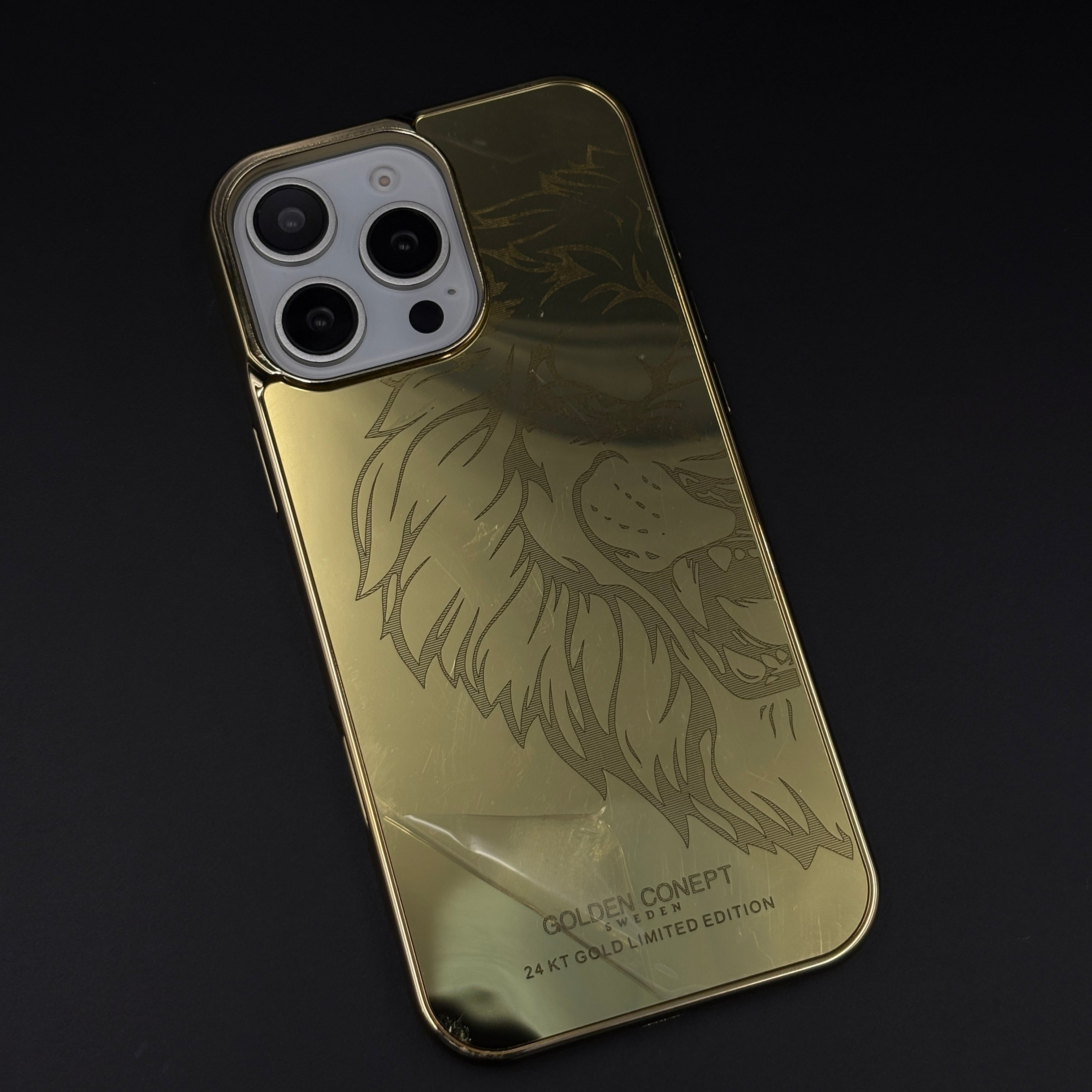 Handcrafted 24K Gold Plated Lion The King Case for iPhone Series | Lux ...