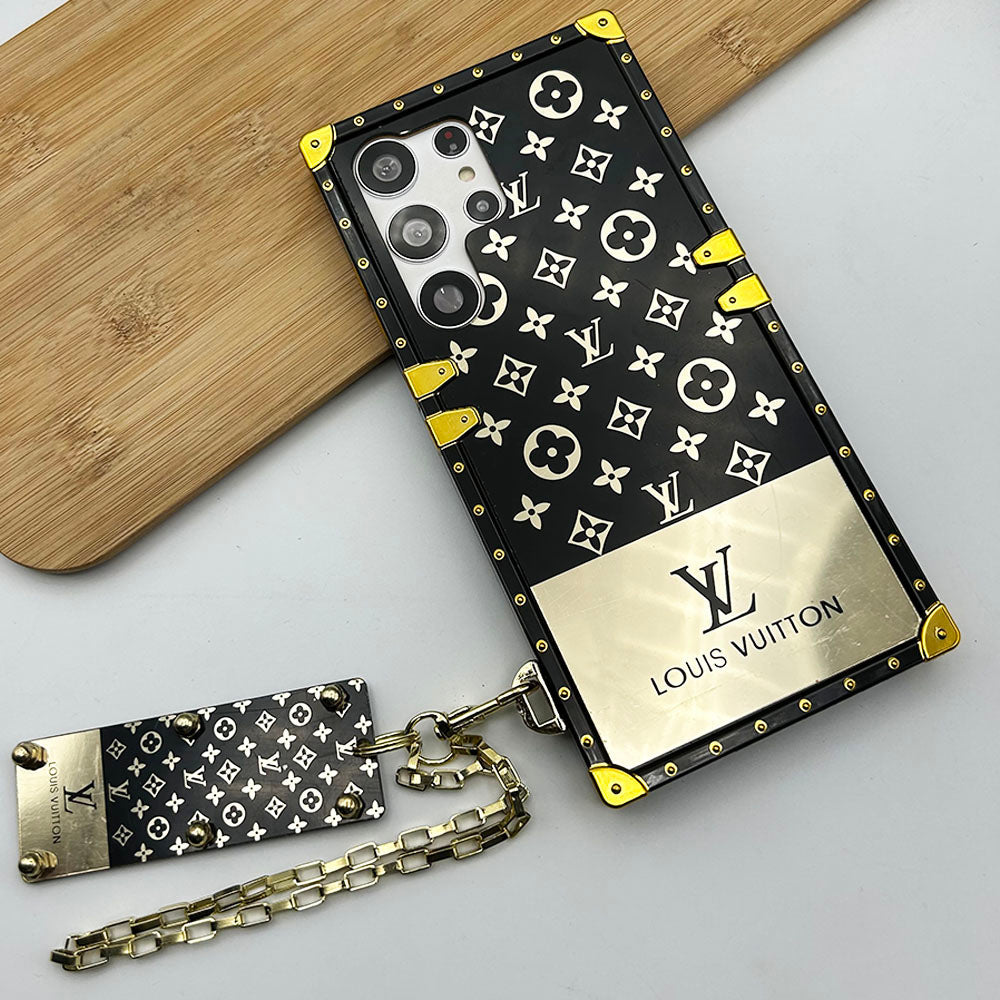 Samsung Galaxy S24 Ultra Luxury Branded Trunk Phone Case With Chain ...