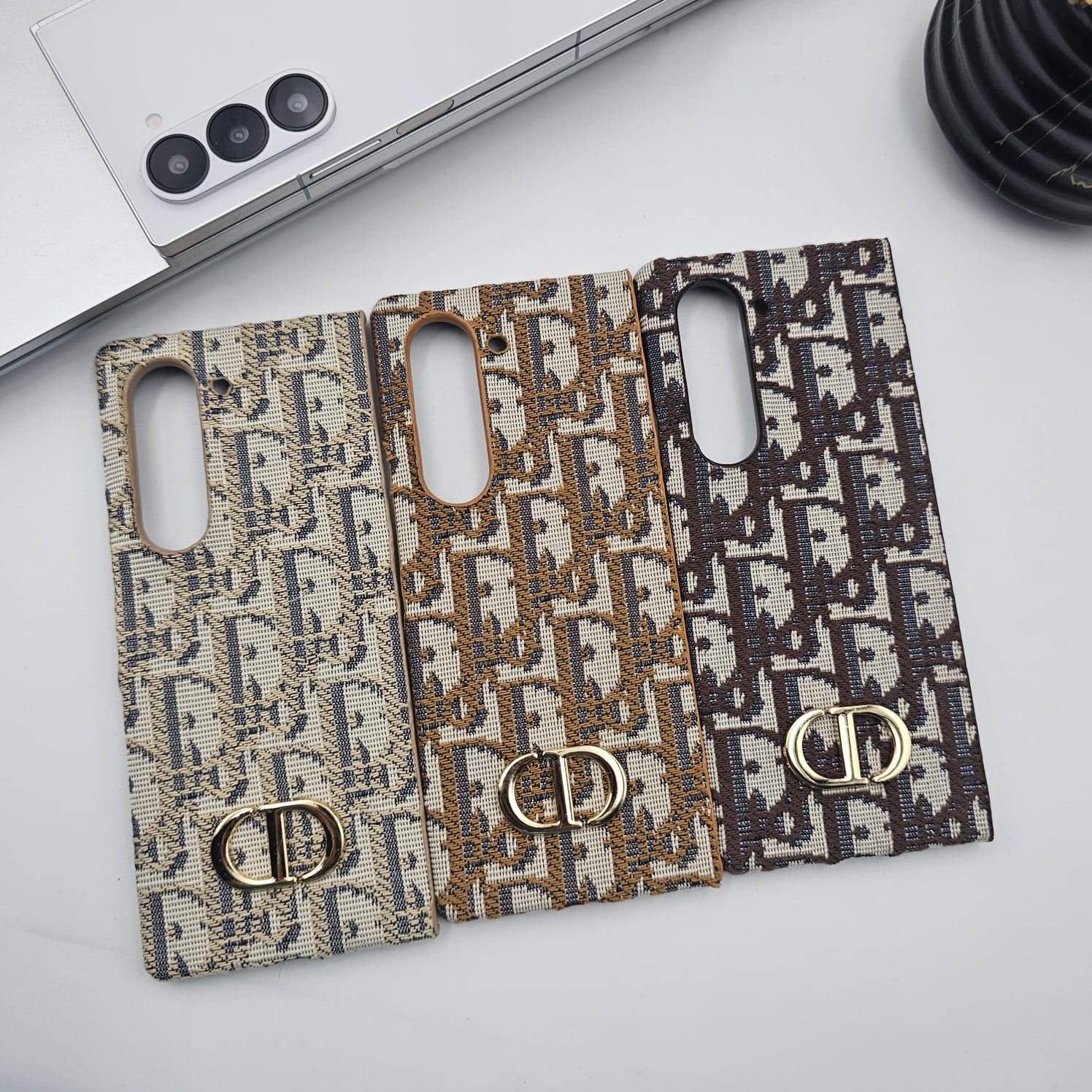Samsung Galaxy Z Fold 5 CD Embroidery Luxury Phone Case – Season Made